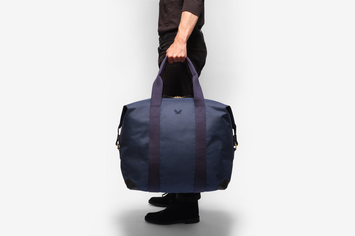 The Cargo Bag | 75L Medium Luxury Navy Blue Nylon Duffel Bag – Bennett ...