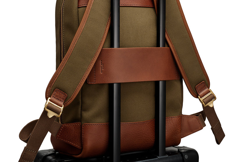 The Backpack | Olive Green Canvas Backpack for Men | Bennett Winch