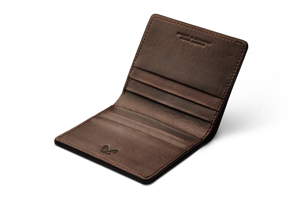 Clerkenwell | Dark Brown Card Leather Wallet | Bennett Winch