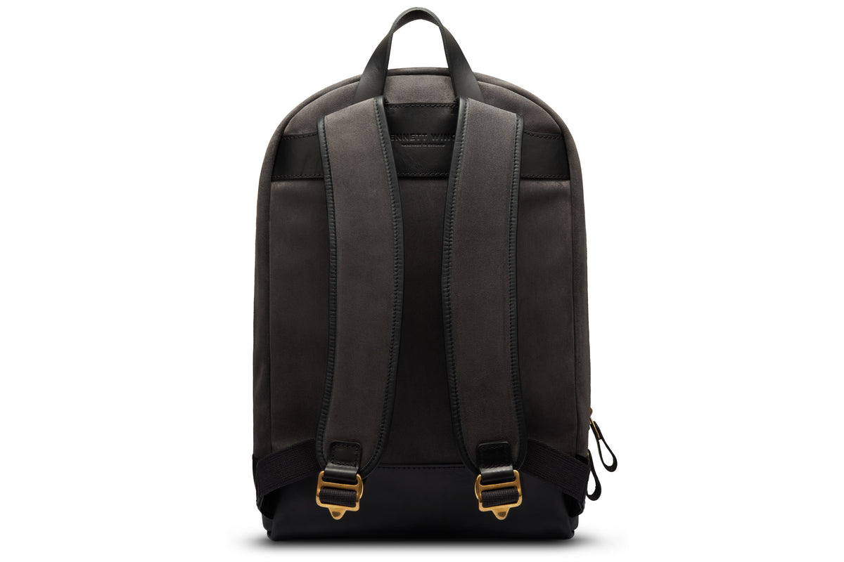 Grey Suede Backpack | Mens Waterproof Laptop Backpack – Bennett Winch