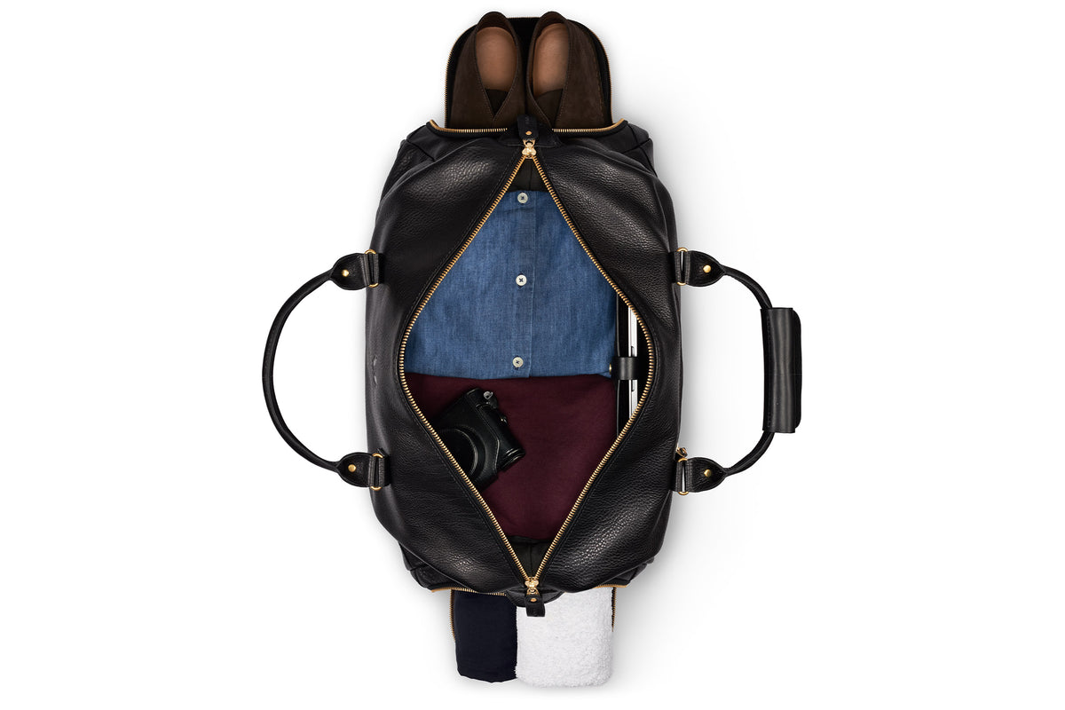 The Leather Weekender | Black Leather Weekender | Bennett Winch