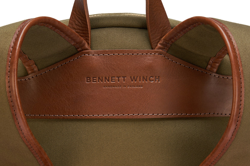 The Backpack | Olive Green Canvas Backpack for Men | Bennett Winch