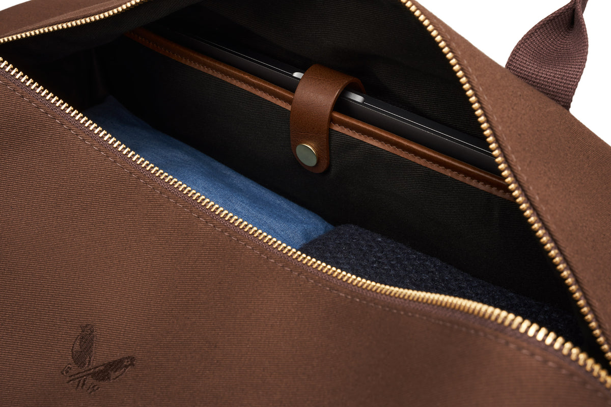 The Weekender | Brown Canvas Weekender | Men's Weekend Bag – Bennett Winch