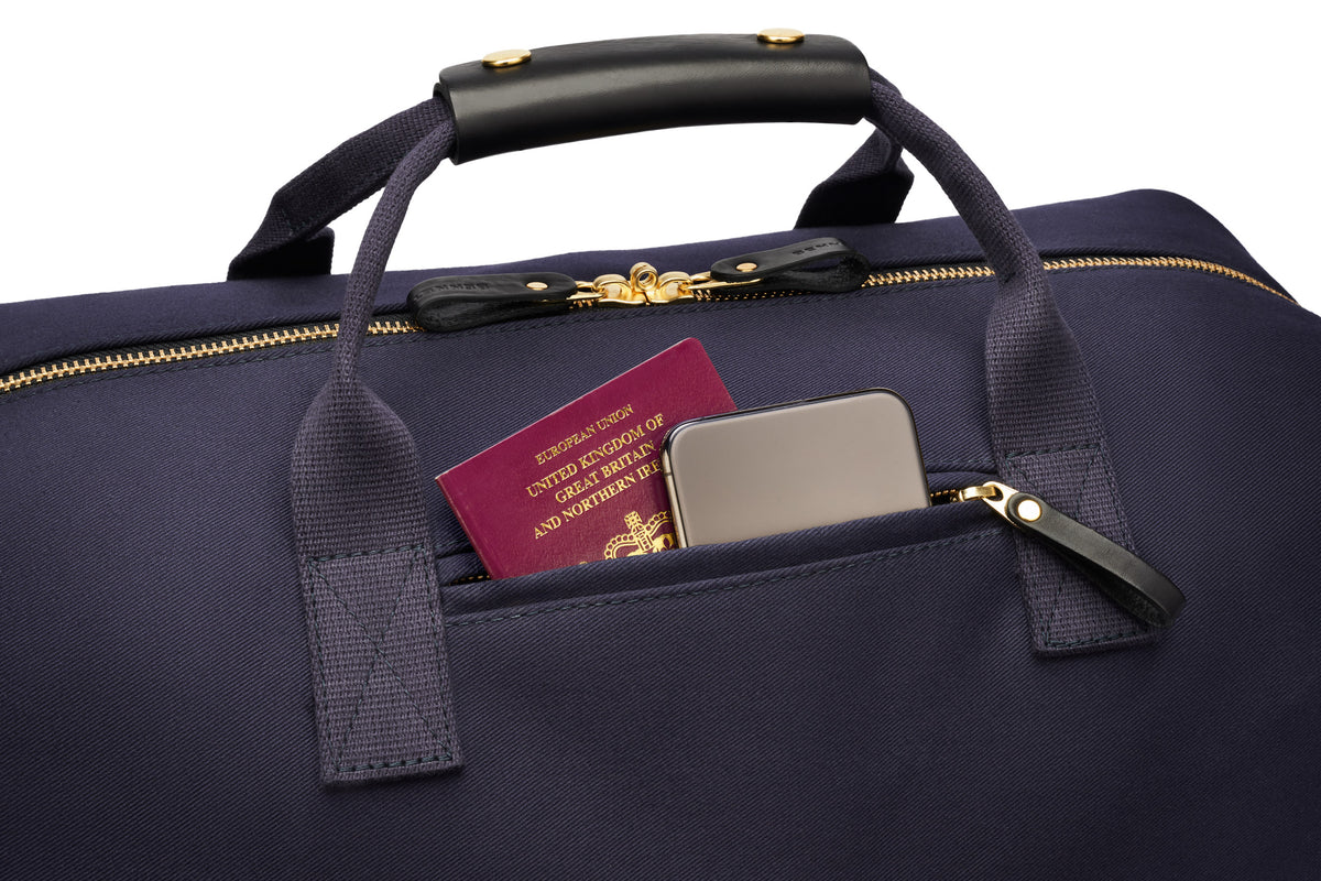 The Weekender | Navy Canvas Weekender | Men's Weekend Bag – Bennett Winch