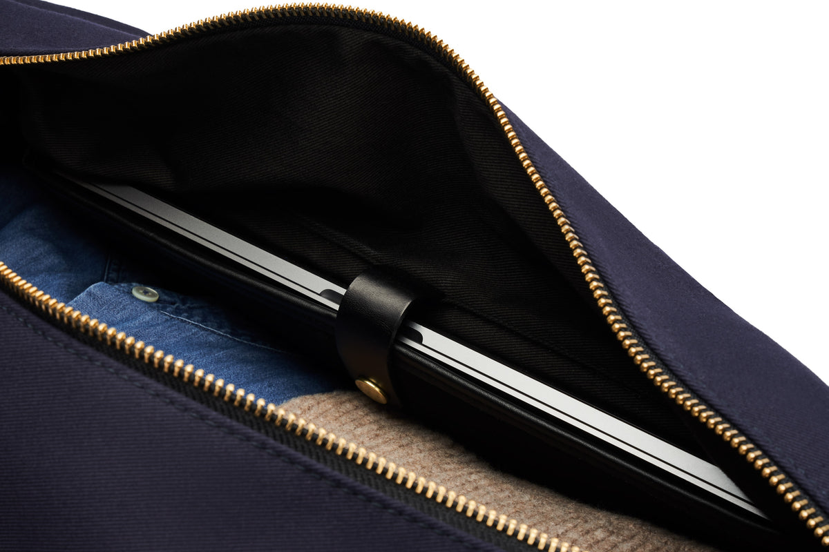The Weekender | Navy Canvas Weekender | Men's Weekend Bag – Bennett Winch