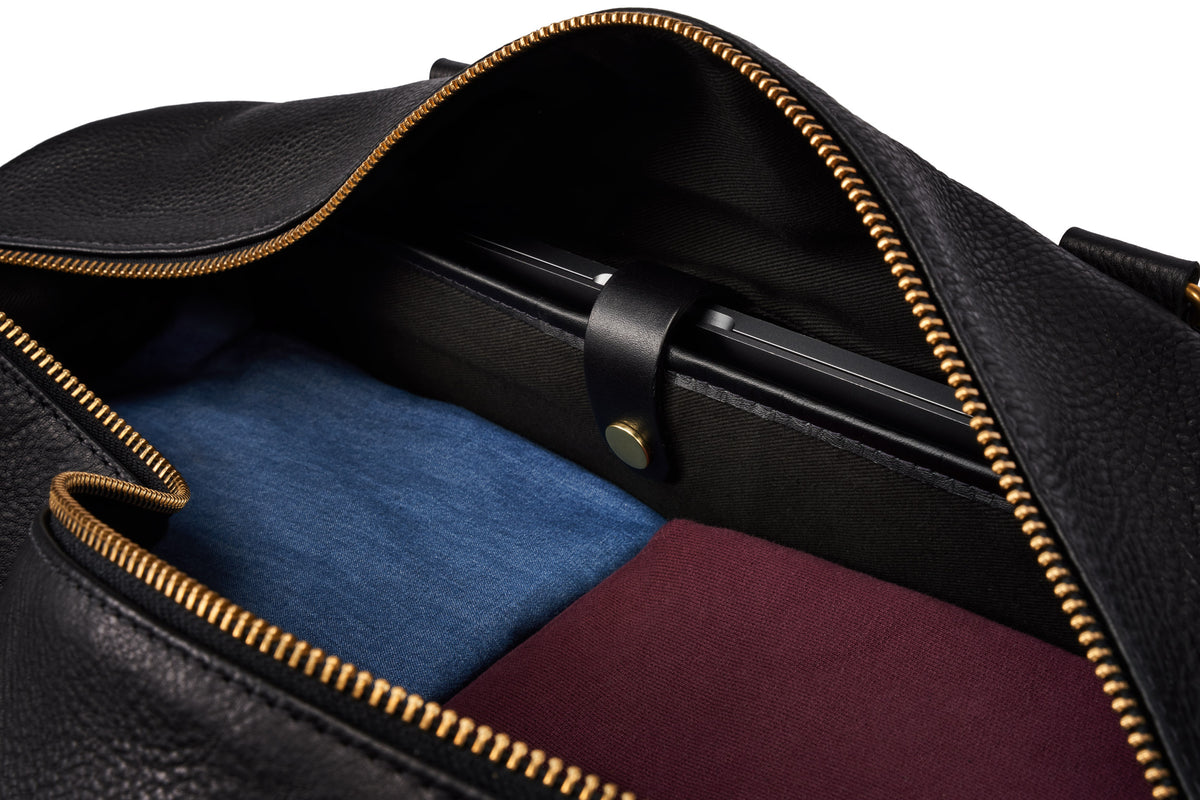 The Leather Weekender | Black Leather Weekender | Bennett Winch