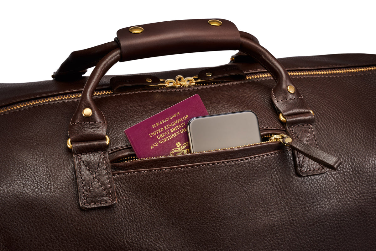 The Leather Weekender | Brown Leather Weekender Bag | Bennett Winch