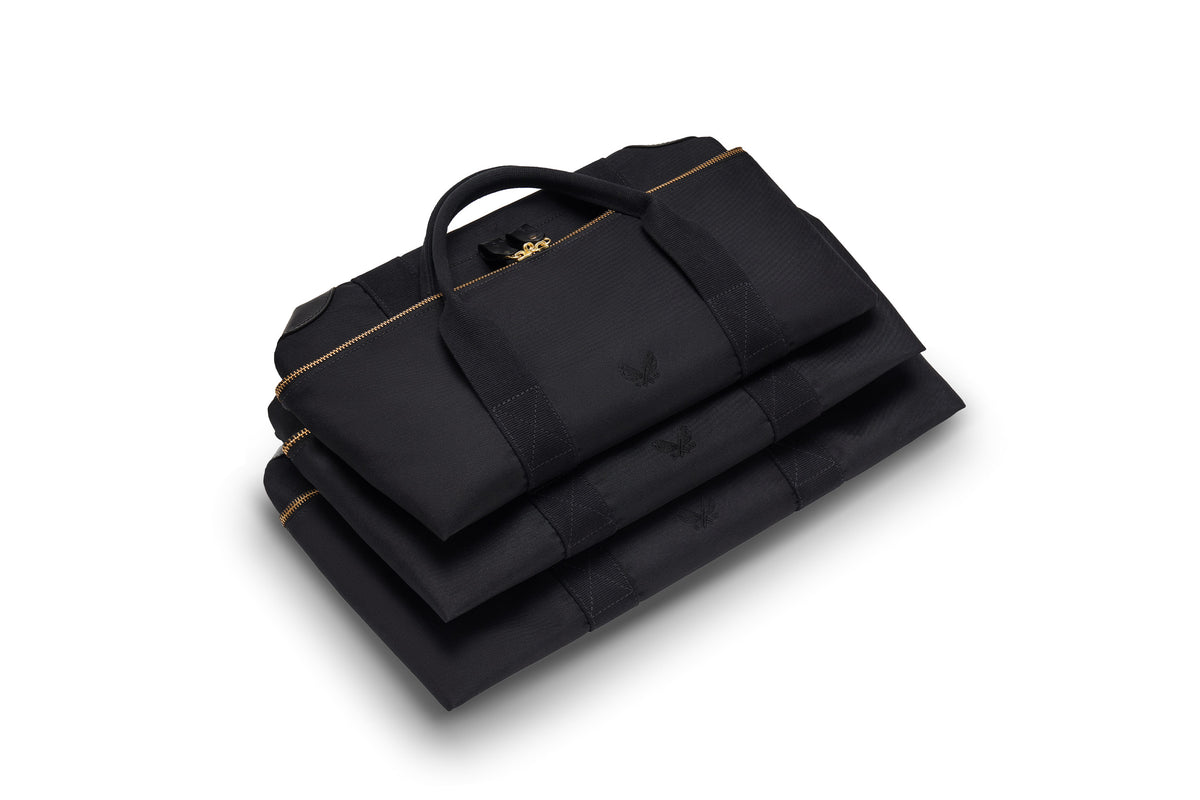 The Cargo Set | Black Luxury Nylon Duffel Bags | Bennett Winch